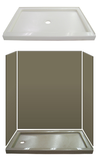 Custom Onyx Full Height Shower Base - Southern Materials Bathroom Remodel