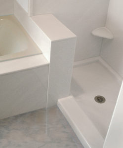 Custom Onyx Full Height Shower Base - Southern Materials Bathroom Remodel