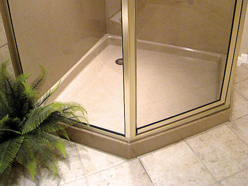 Standard Neo Angle Shower Base | Southern Materials Bathroom Remodel